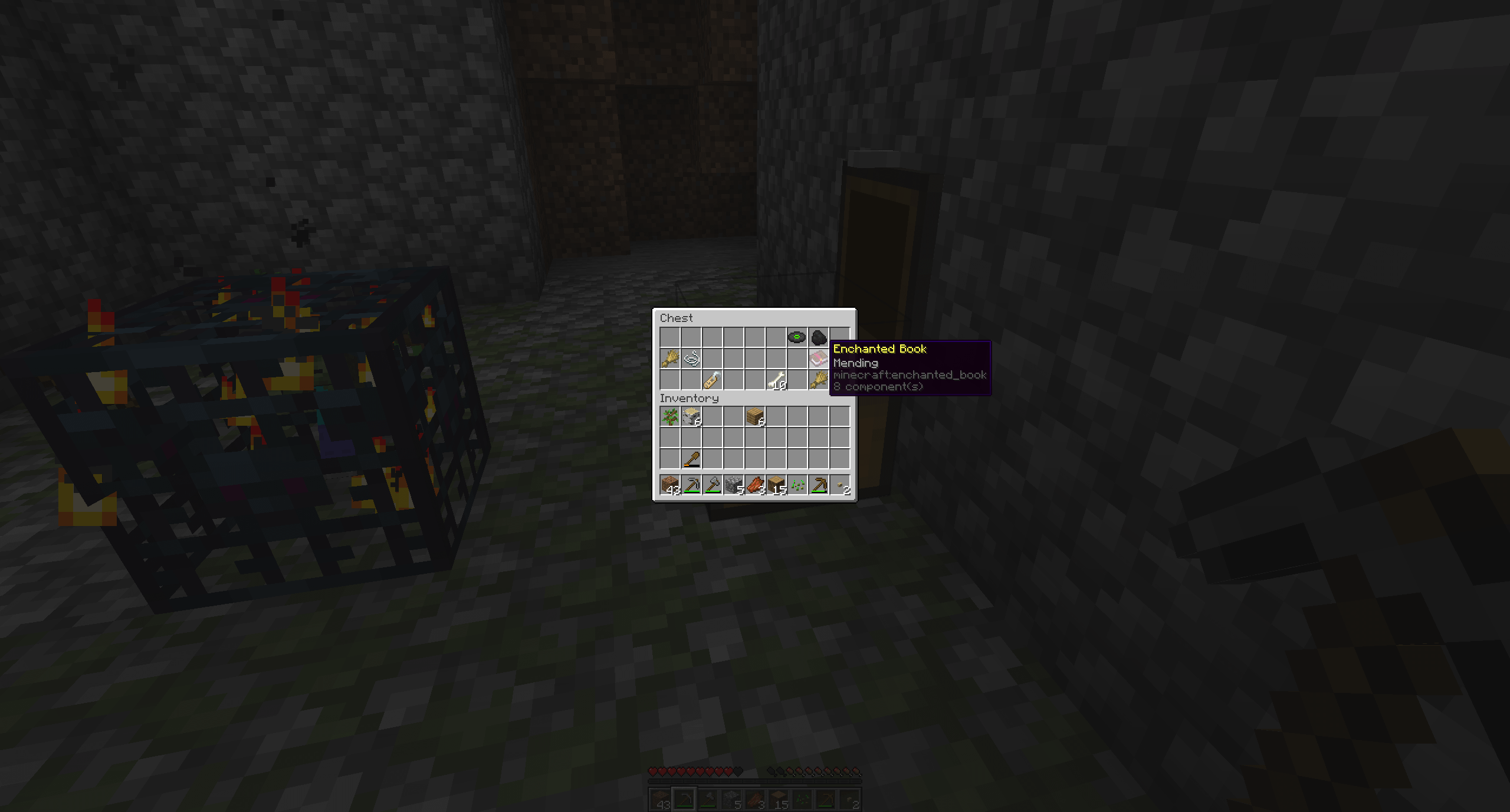 スナップショット 24w19b 表面ゾンビスポナーと修繕本が入った戦利品チェスト 1875215323427363998 – Playing ...